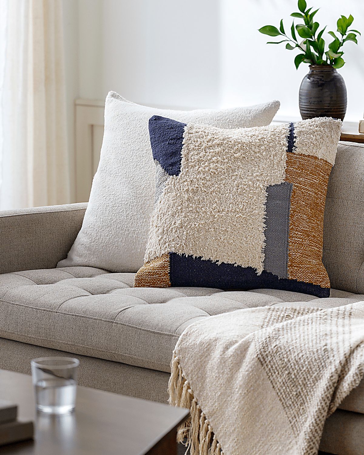 Kizda Navy Blue Accent Pillow | Rooms to Go