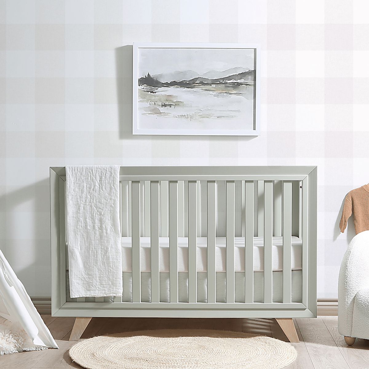 Kloe Green Colors Convertible Crib | Rooms to Go