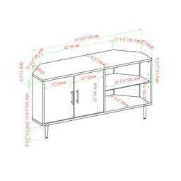 Knollhaven Walnut Dark Wood 48" Console | Rooms to Go