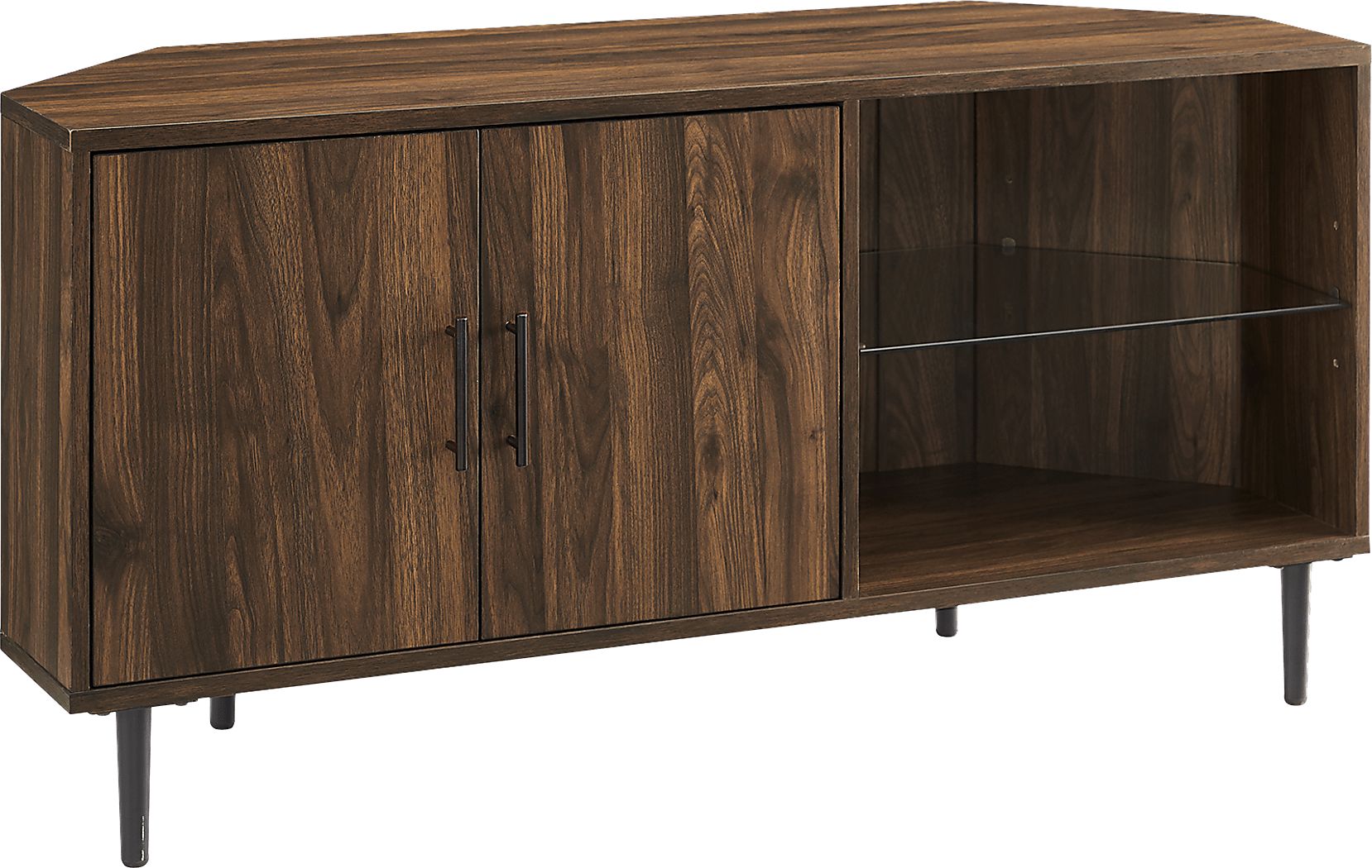 Knollhaven Walnut Dark Wood 48" Console | Rooms to Go