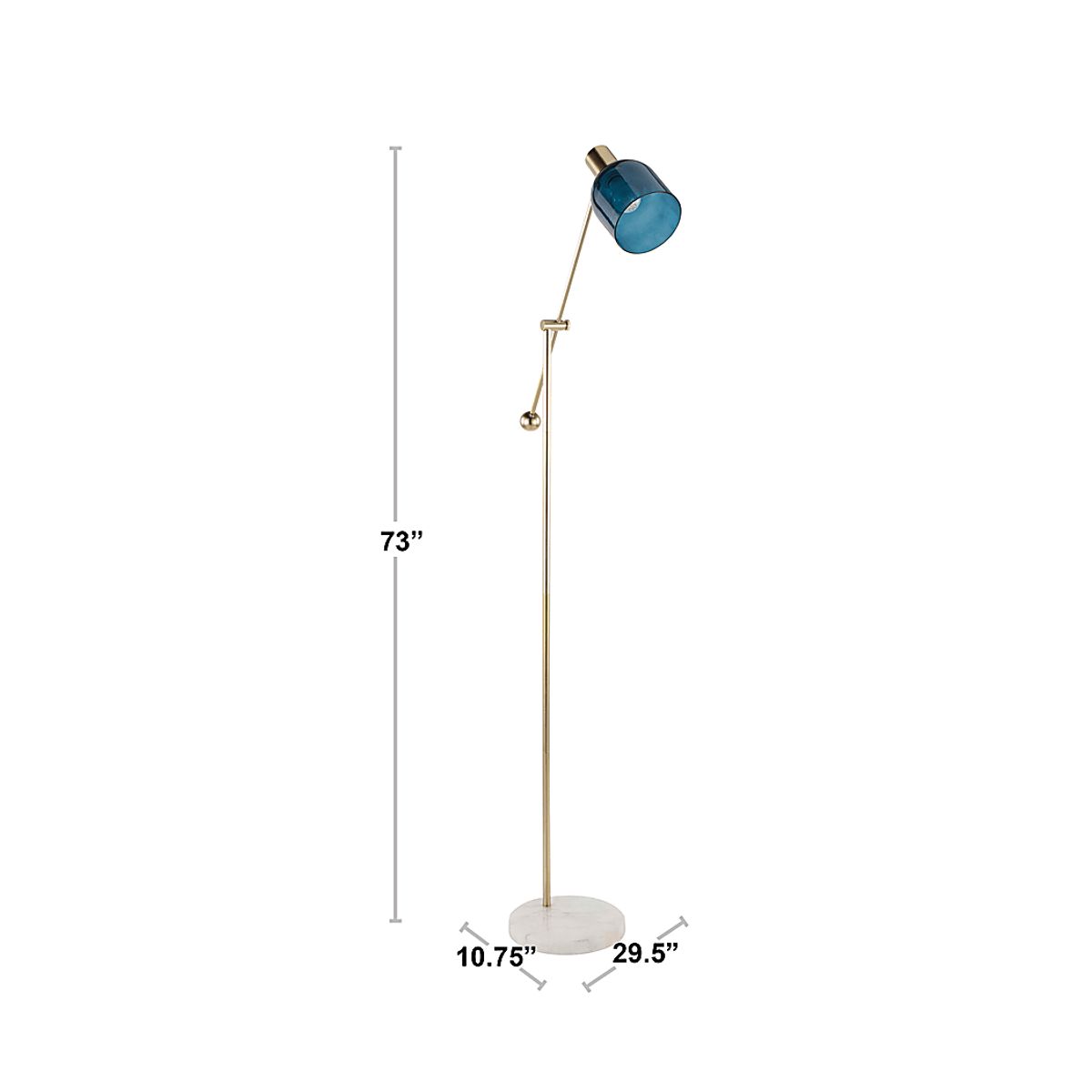 Knowlton Court Silver Gray Floor Lamp | Rooms to Go