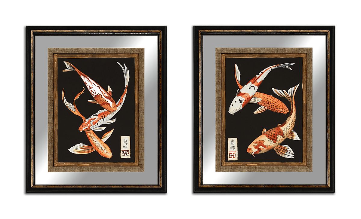 Koi Fish Set Of 2 Artwork | Rooms to Go