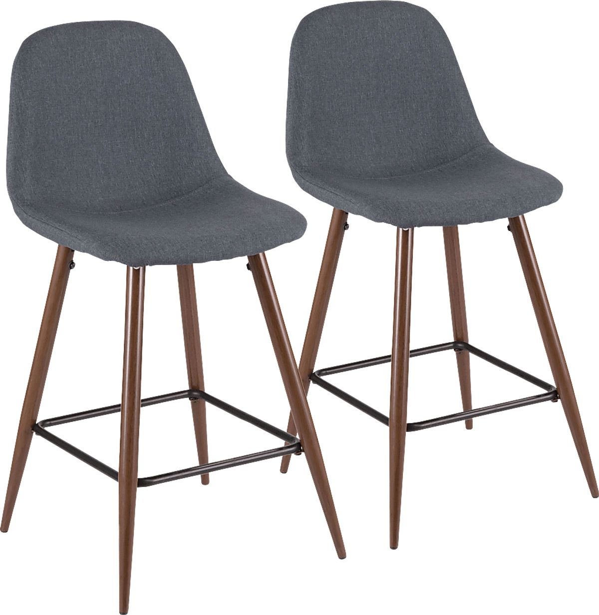 Kokai Blue Colors Set Of 2 Counter Height Stool | Rooms to Go