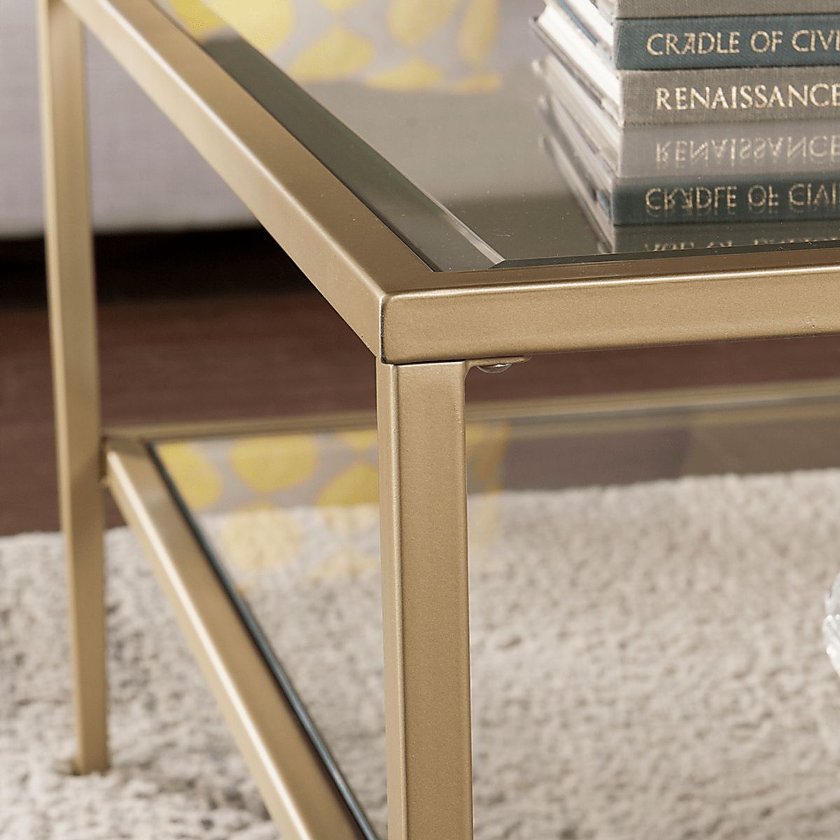 Kopernick Gold Colors,Metal Cocktail Table | Rooms to Go