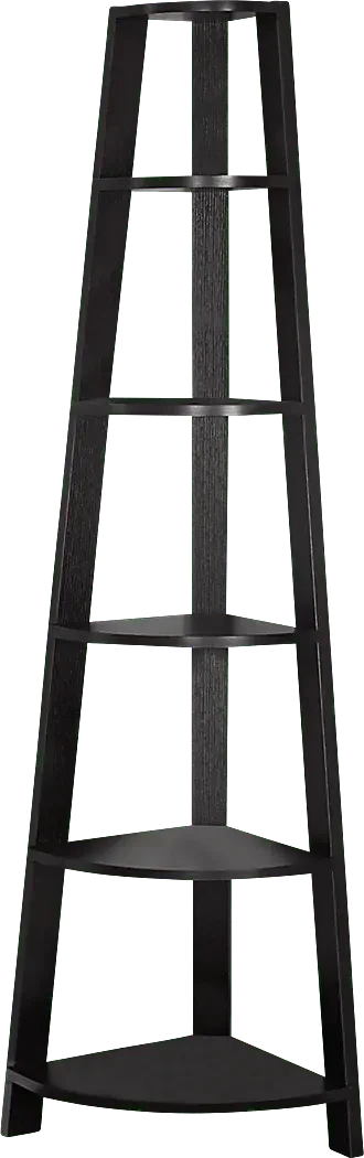 Korgan Brown Dark Wood Bookcase | Rooms to Go