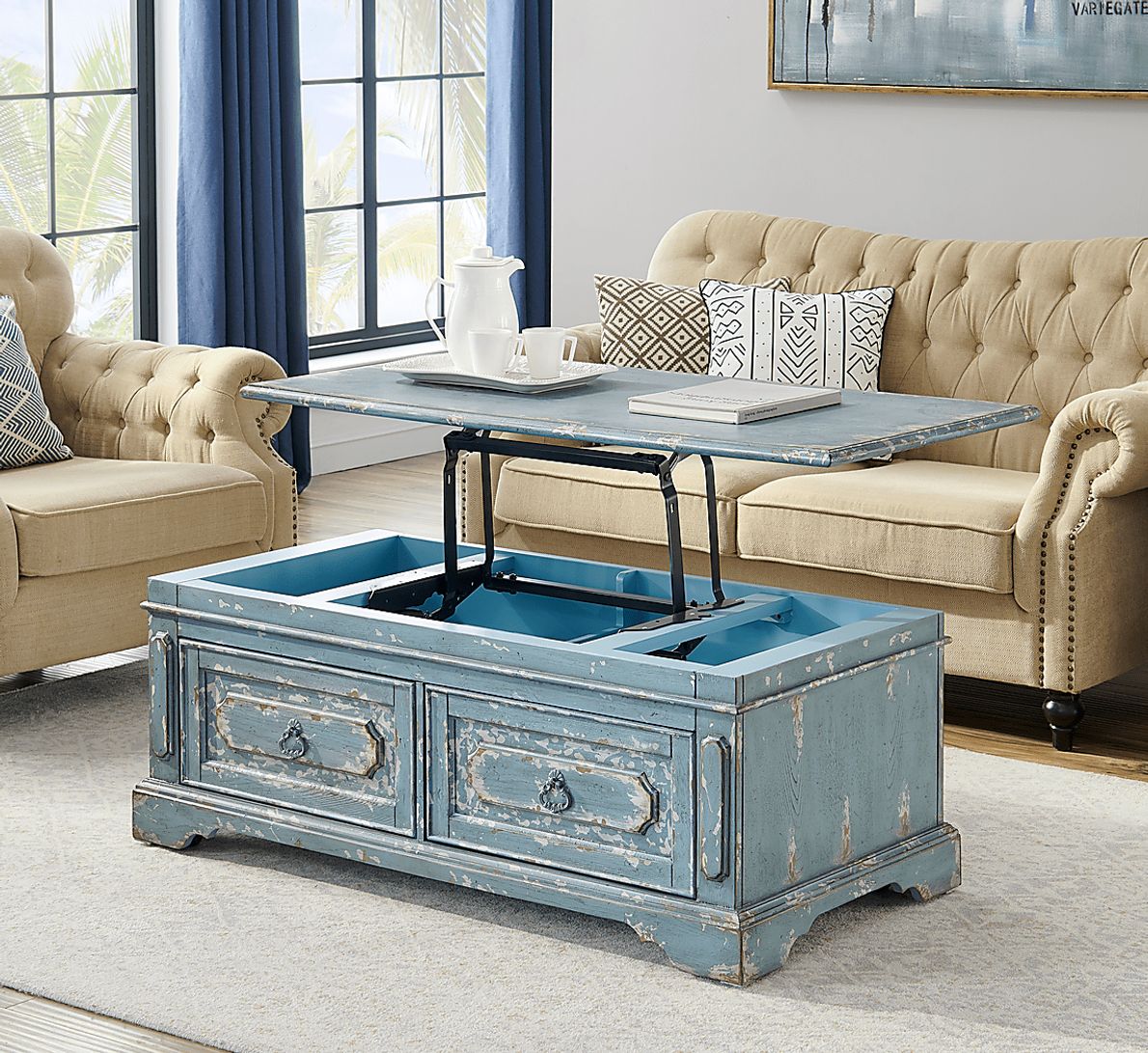 Kraddle Blue Cocktail Table - Rooms To Go