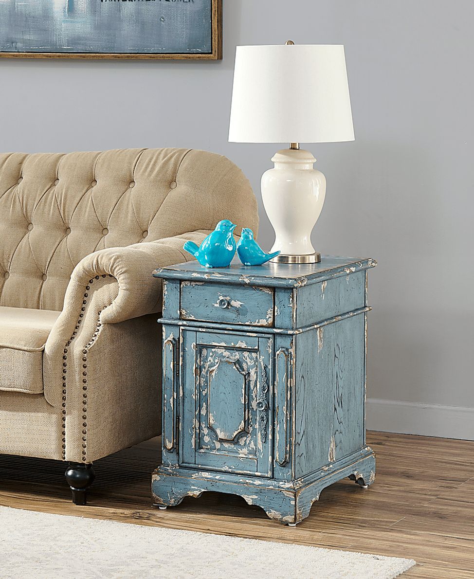 Kraddle Blue End Table - Rooms To Go