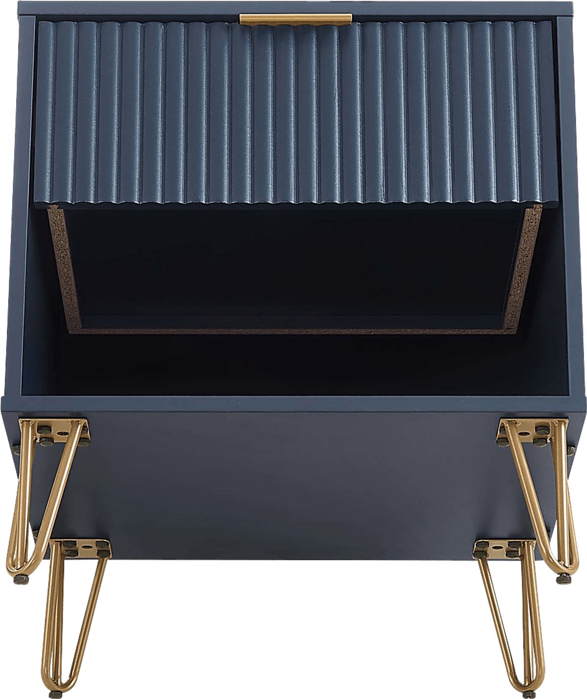 Kroc I Midnight Blue Nightstand | Rooms to Go