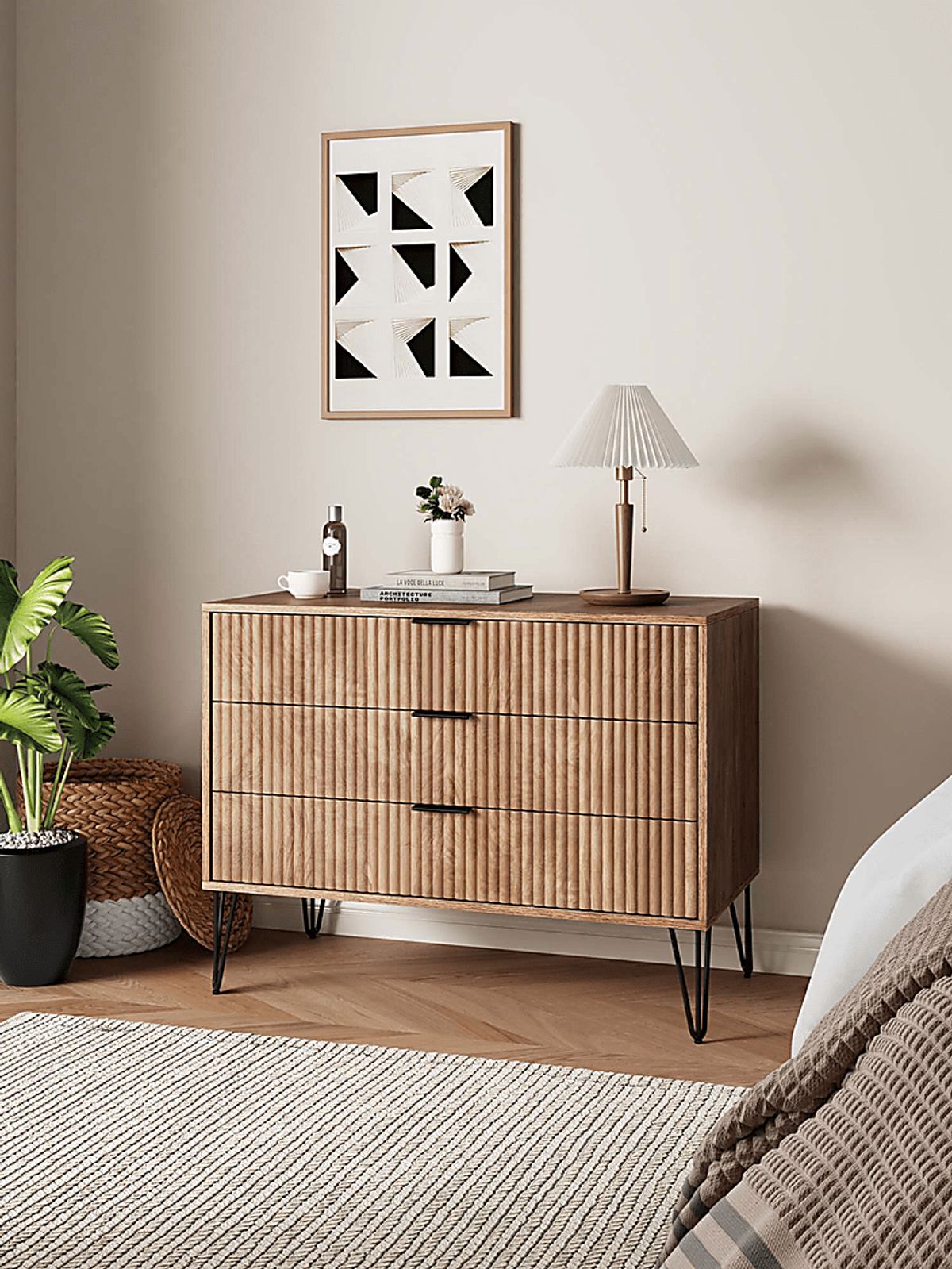 Kroc VI Light Wood Fruitwood Brown Dresser | Rooms to Go