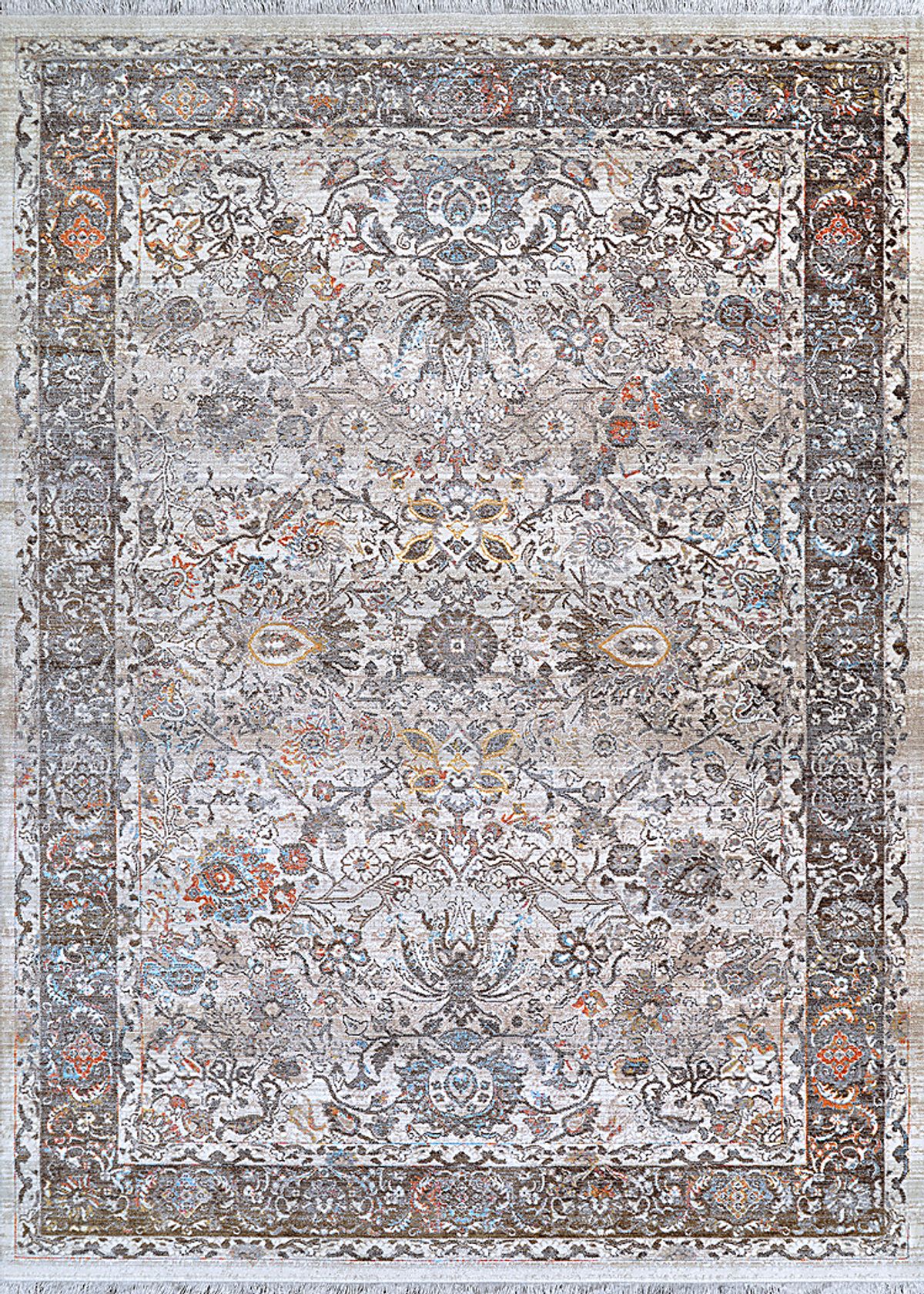 Kuhlman Beige Polyester Fabric Rug | Rooms to Go