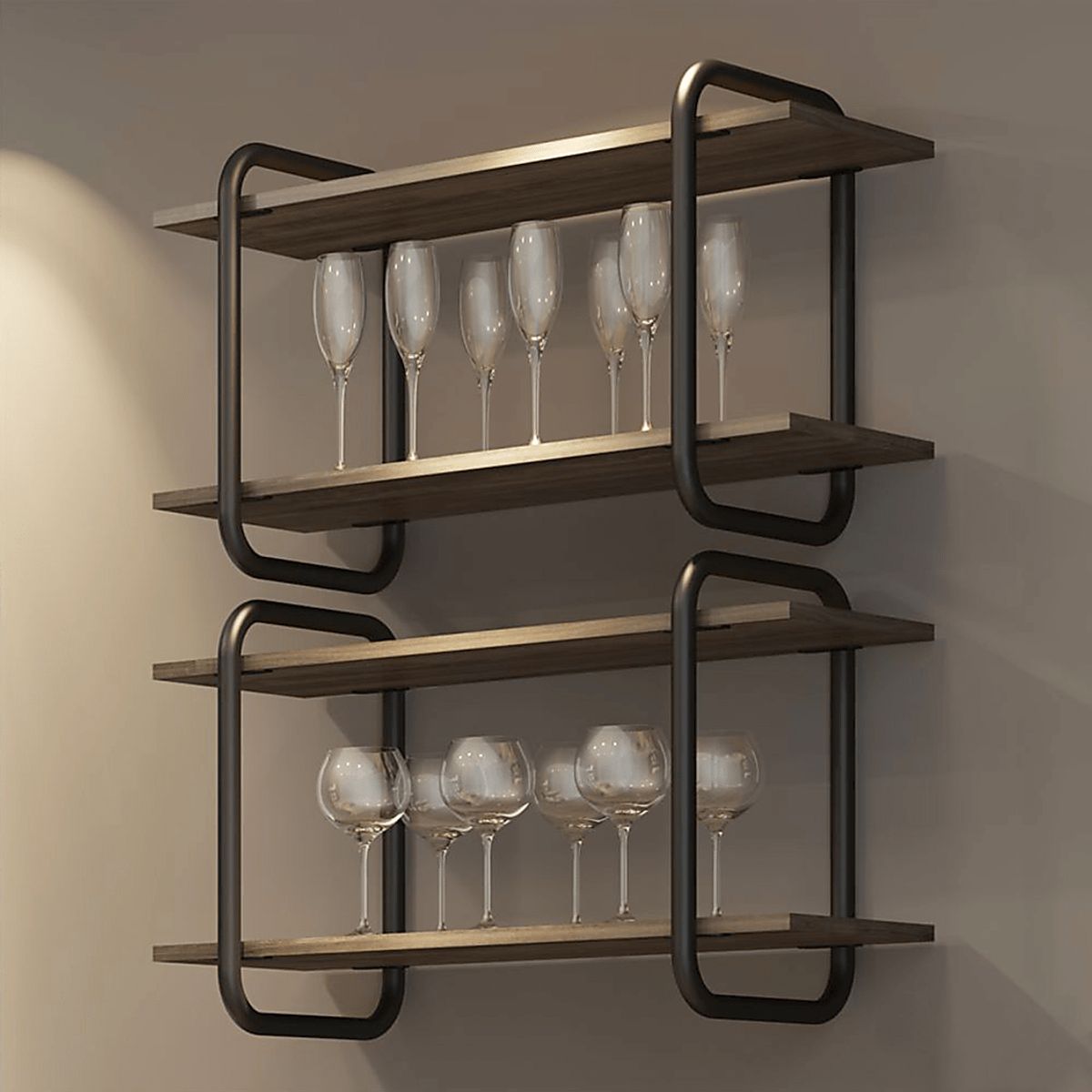 Kulanga Walnut Brown Wall Shelf | Rooms to Go