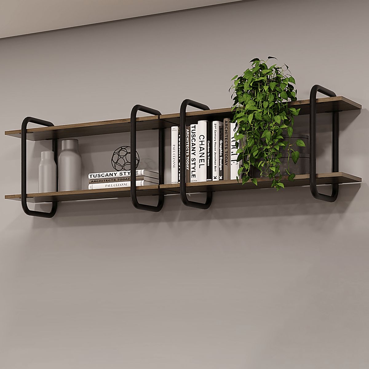 Kulanga Walnut Brown Wall Shelf | Rooms to Go