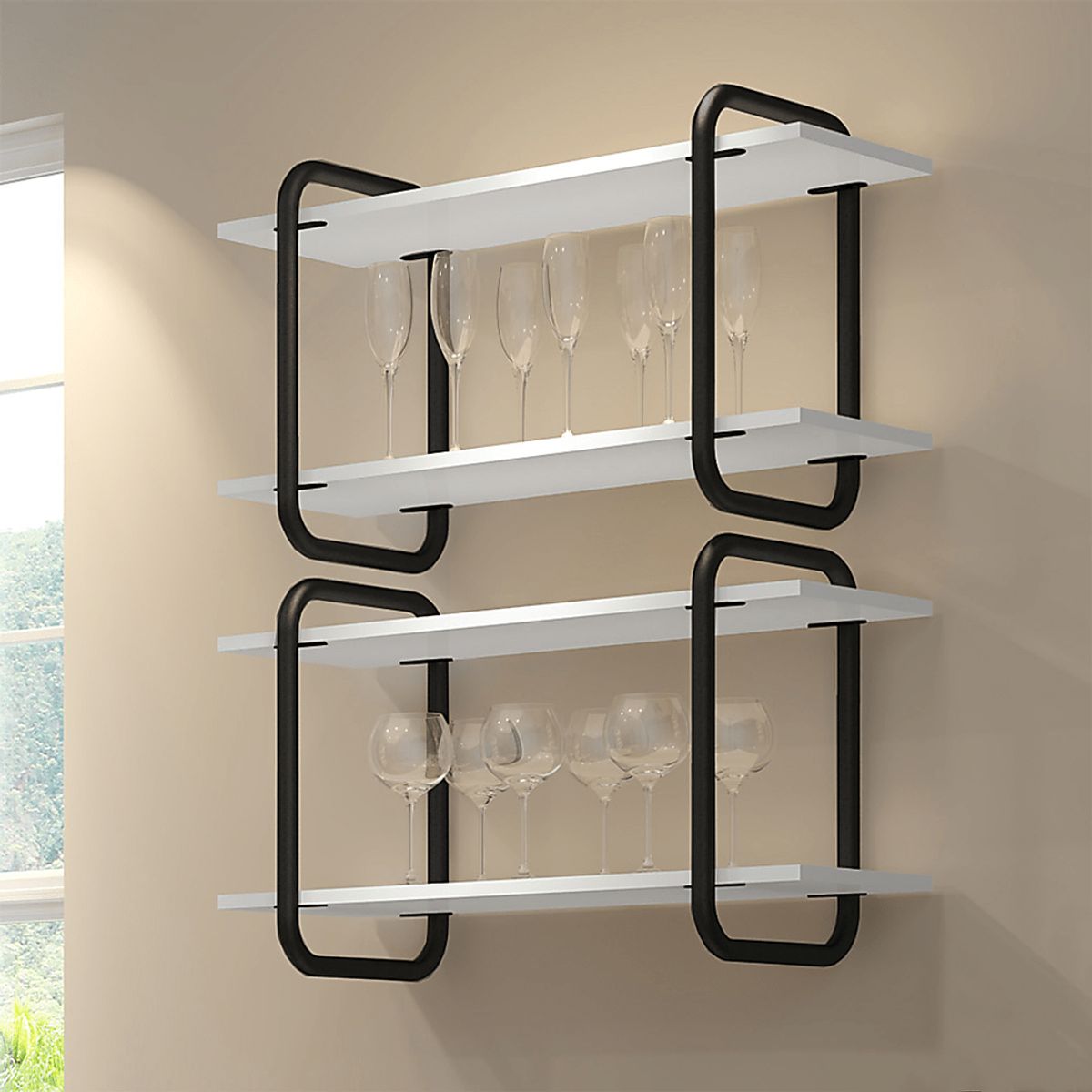 Kulanga White Wall Shelf | Rooms to Go
