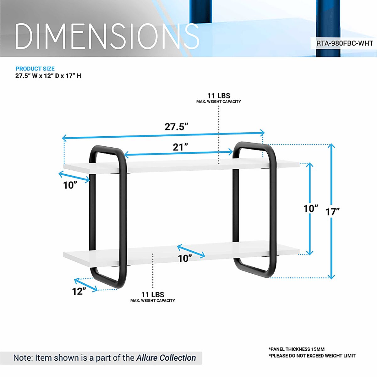 Kulanga White Wall Shelf | Rooms to Go