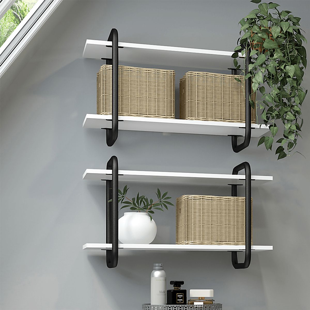 Kulanga White Wall Shelf | Rooms to Go