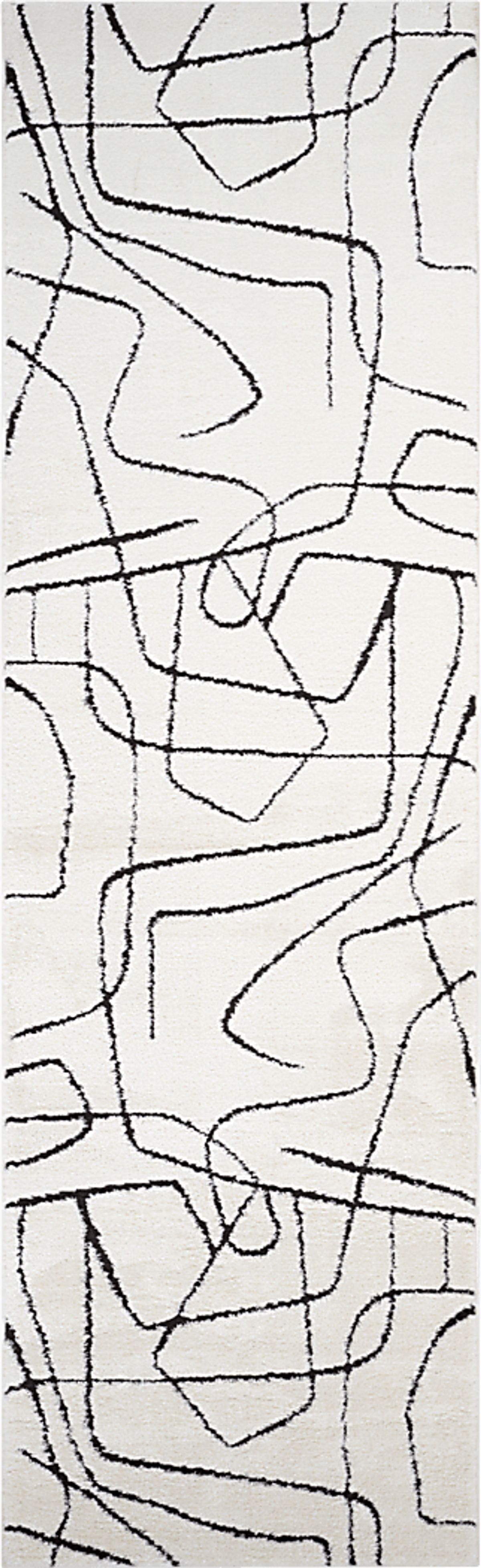 Kulari Black,Ivory Beige,Black Rugs | Rooms to Go