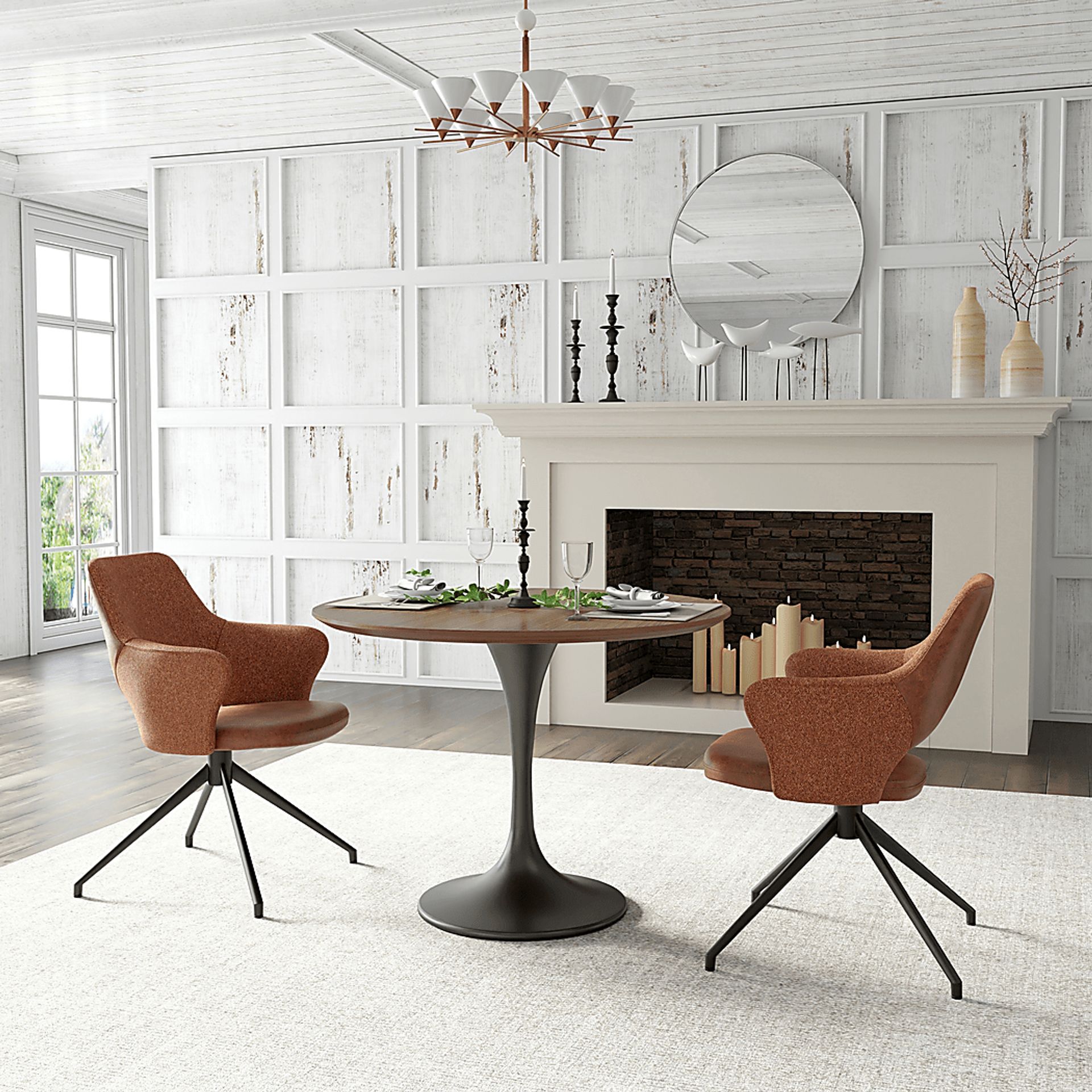Kurela I Walnut Dark Wood Brown Dining Table | Rooms to Go