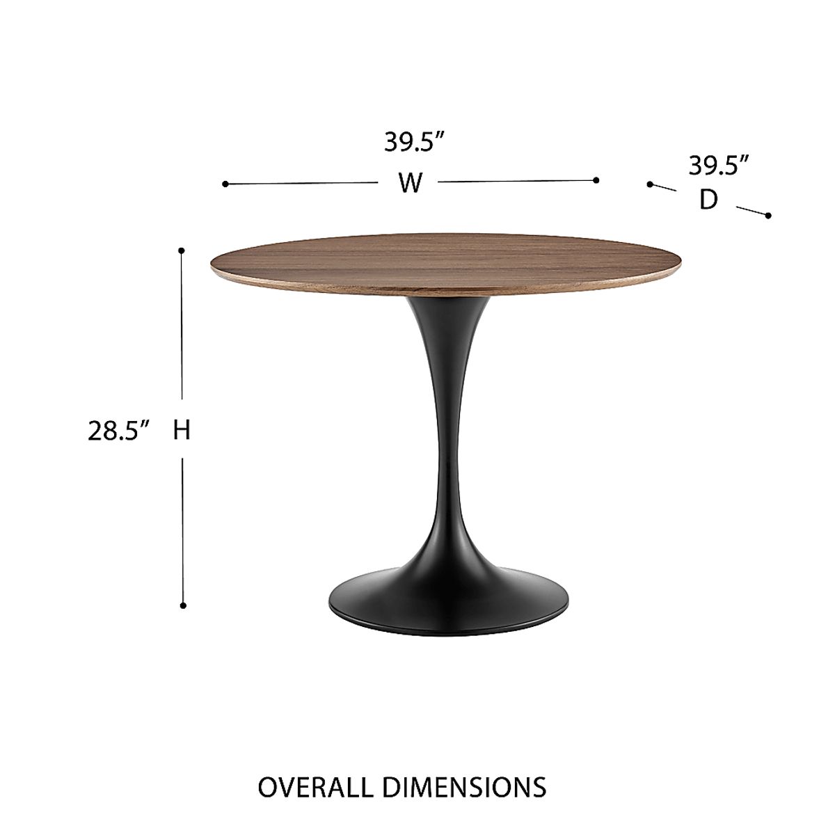 Kurela I Walnut Dark Wood Brown Dining Table | Rooms to Go