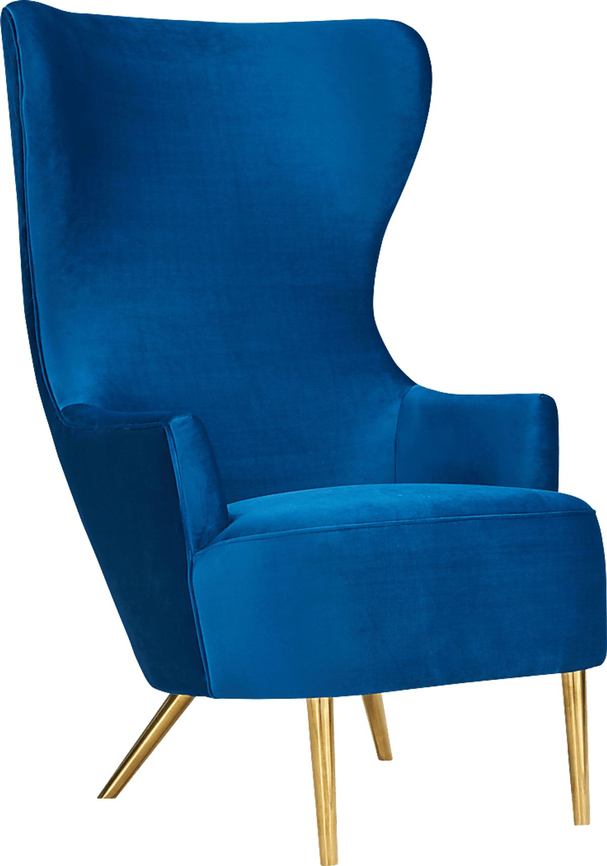 Kweisi Navy Blue Polyester Fabric Accent Chair | Rooms to Go