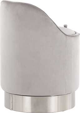 Kylman Silver Gray Vanity Stool | Rooms to Go