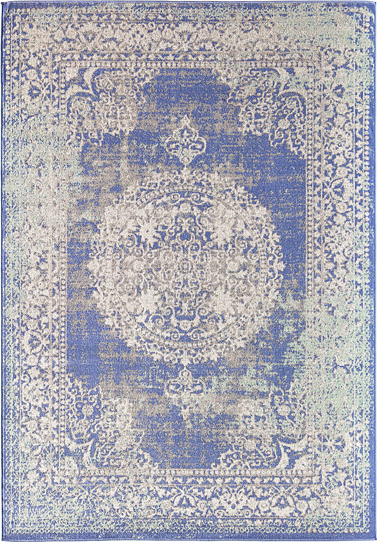 Kynan Light Blue Rug | Rooms to Go