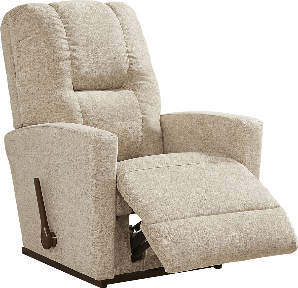 La-Z-Boy Casey I Mushroom Brown Polyester Fabric Rocker Recliner ...