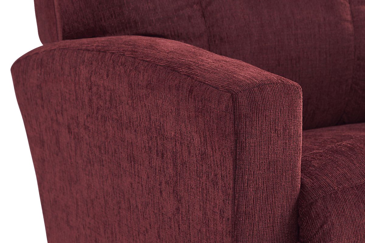 La-Z-Boy Casey I Red Polyester Fabric Rocker Recliner | Rooms to Go