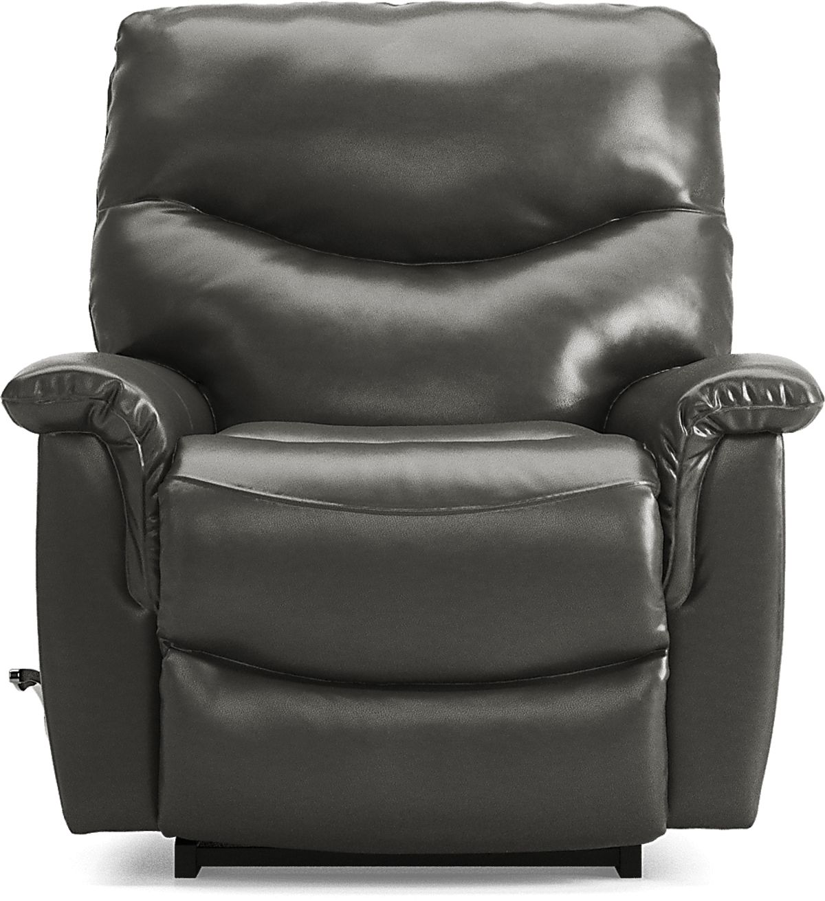 La-Z-Boy James Gray Leather Rocker Recliner | Rooms to Go