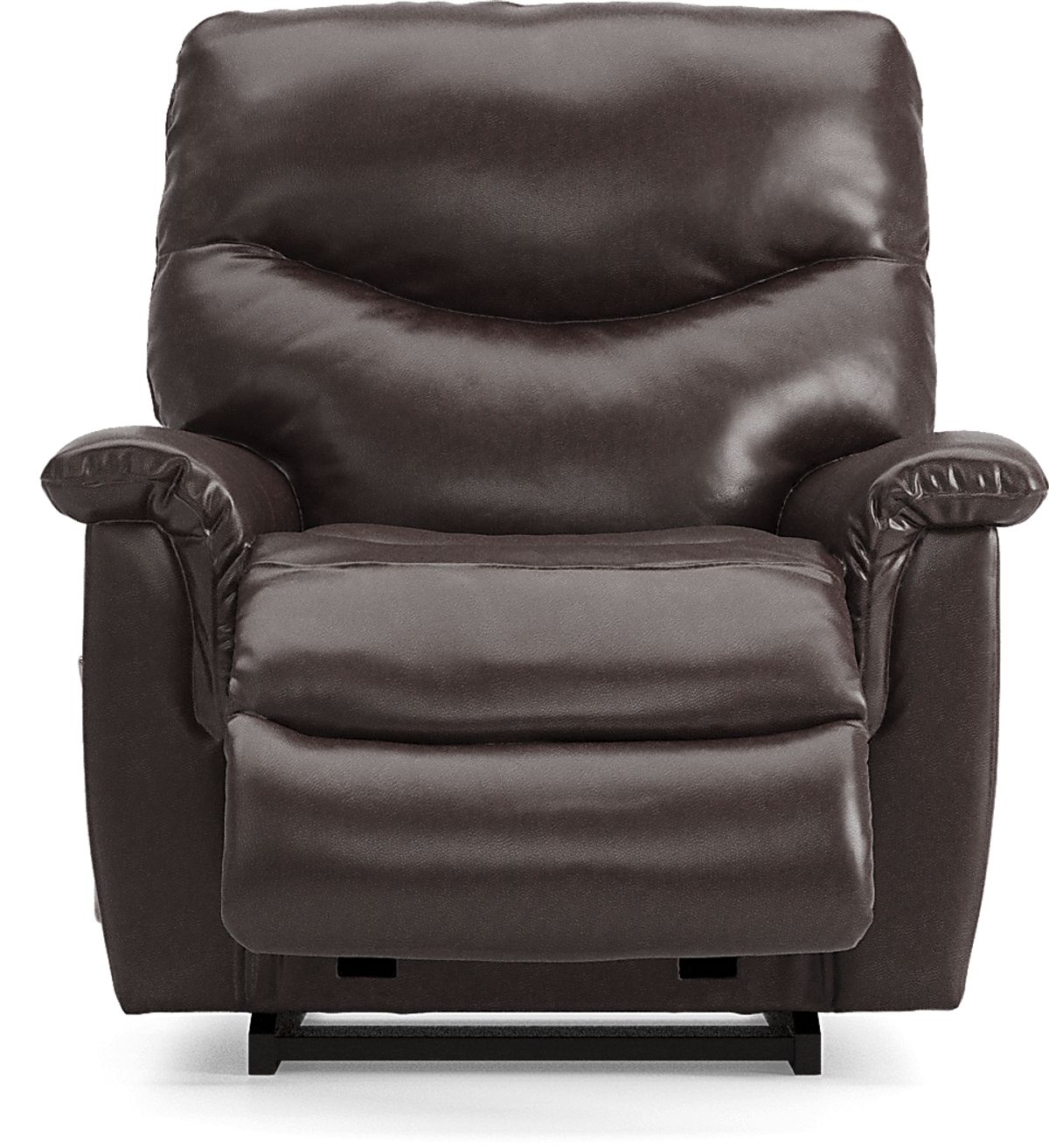 La-Z-Boy James Walnut Brown Leather Rocker Recliner | Rooms to Go