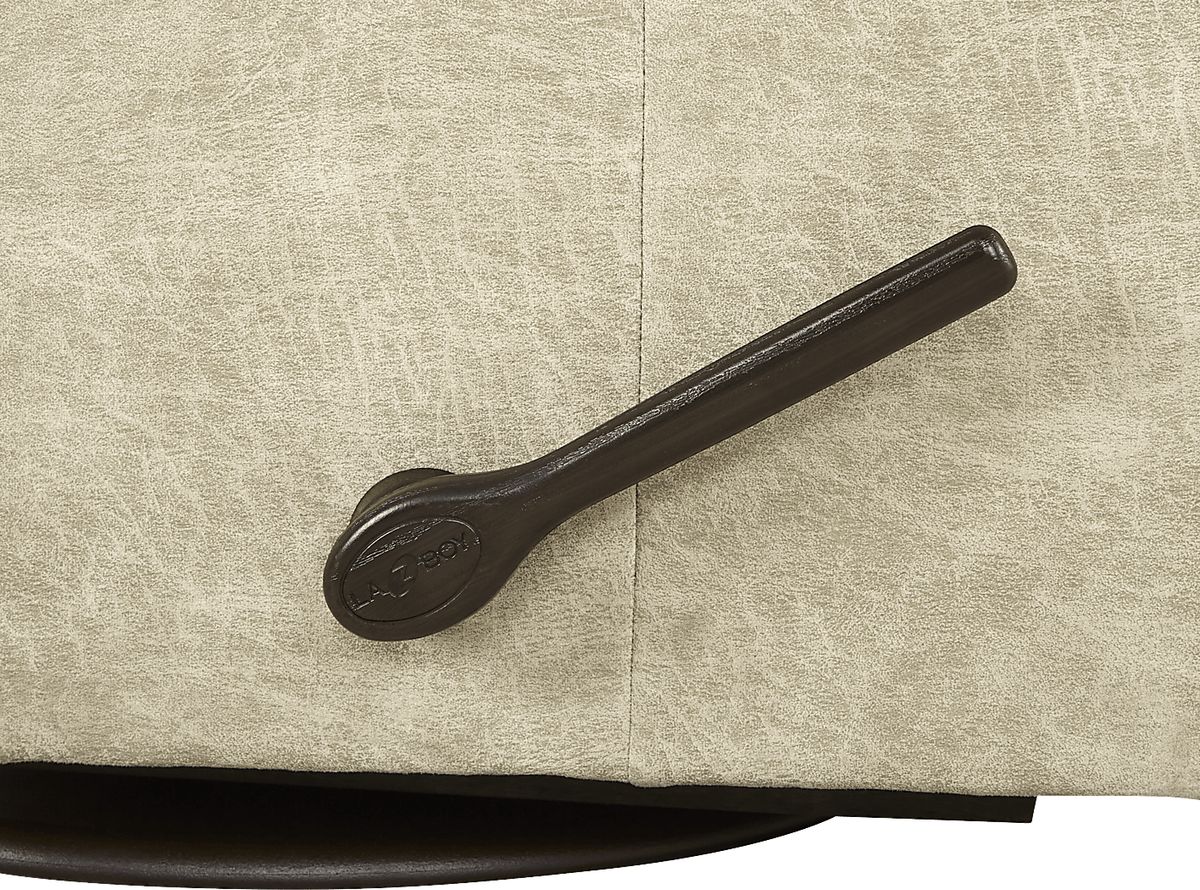 La-Z-Boy Jasper IV Beige Knitted Swivel Rocker Recliner | Rooms to Go