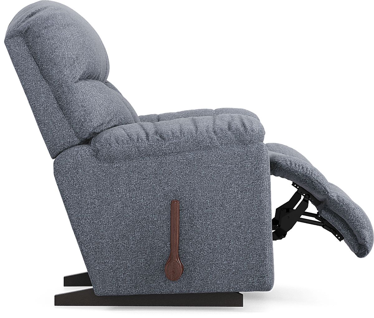 La-Z-Boy Morrison I Slate Blue Polyester Fabric Rocker Recliner | Rooms ...