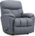 La-Z-Boy Morrison I Slate Blue Polyester Fabric Rocker Recliner - Rooms ...