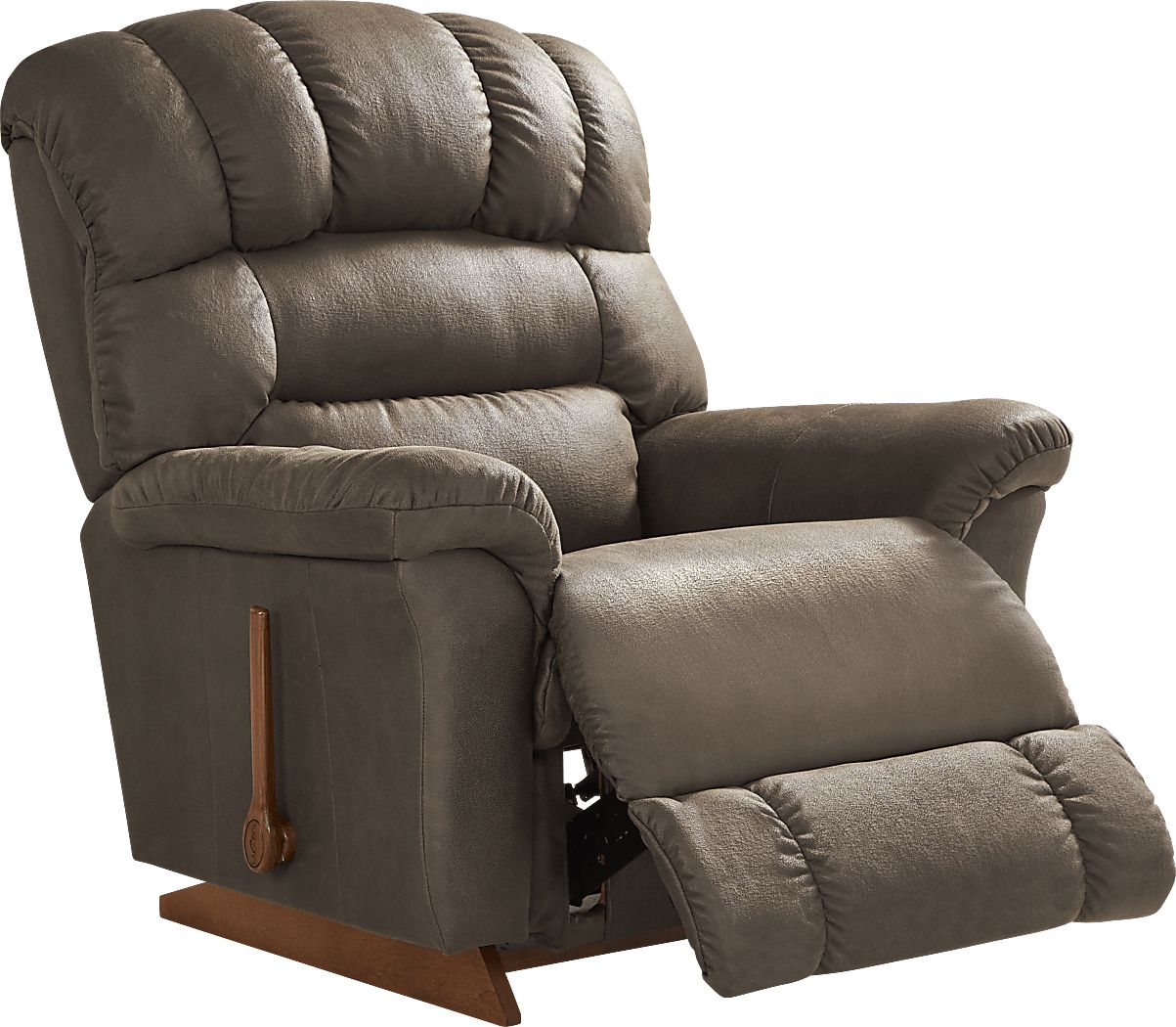 La-Z-Boy Randell Gray Polyester Fabric Rocker Recliner | Rooms to Go