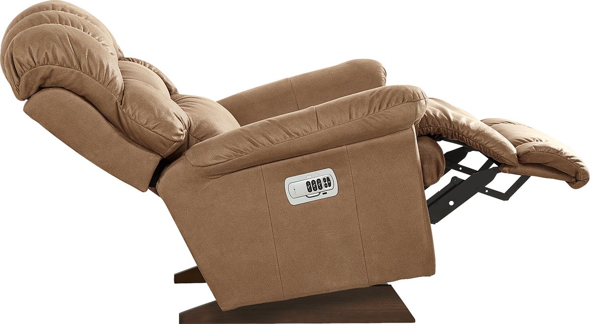 La-Z-Boy Randell III Camel Brown Polyester Fabric Dual Power Rocker ...
