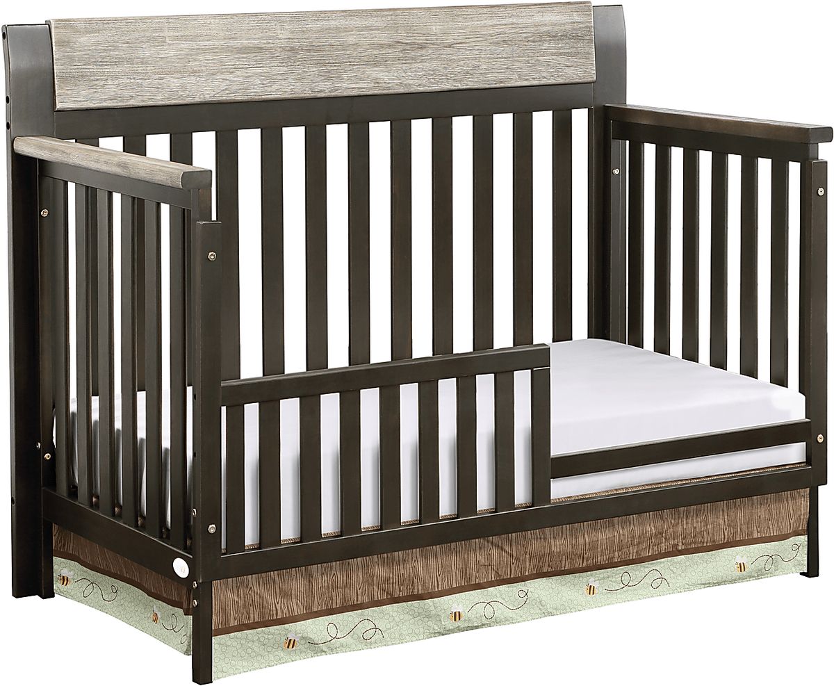 Lachlan Brown Dark Wood Crib | Rooms to Go