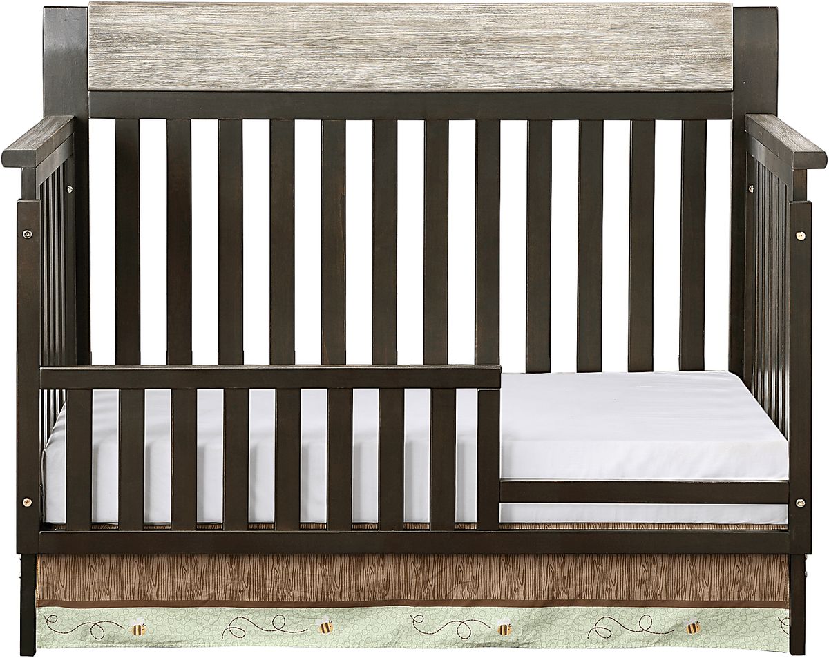 Lachlan Brown Dark Wood Crib | Rooms to Go