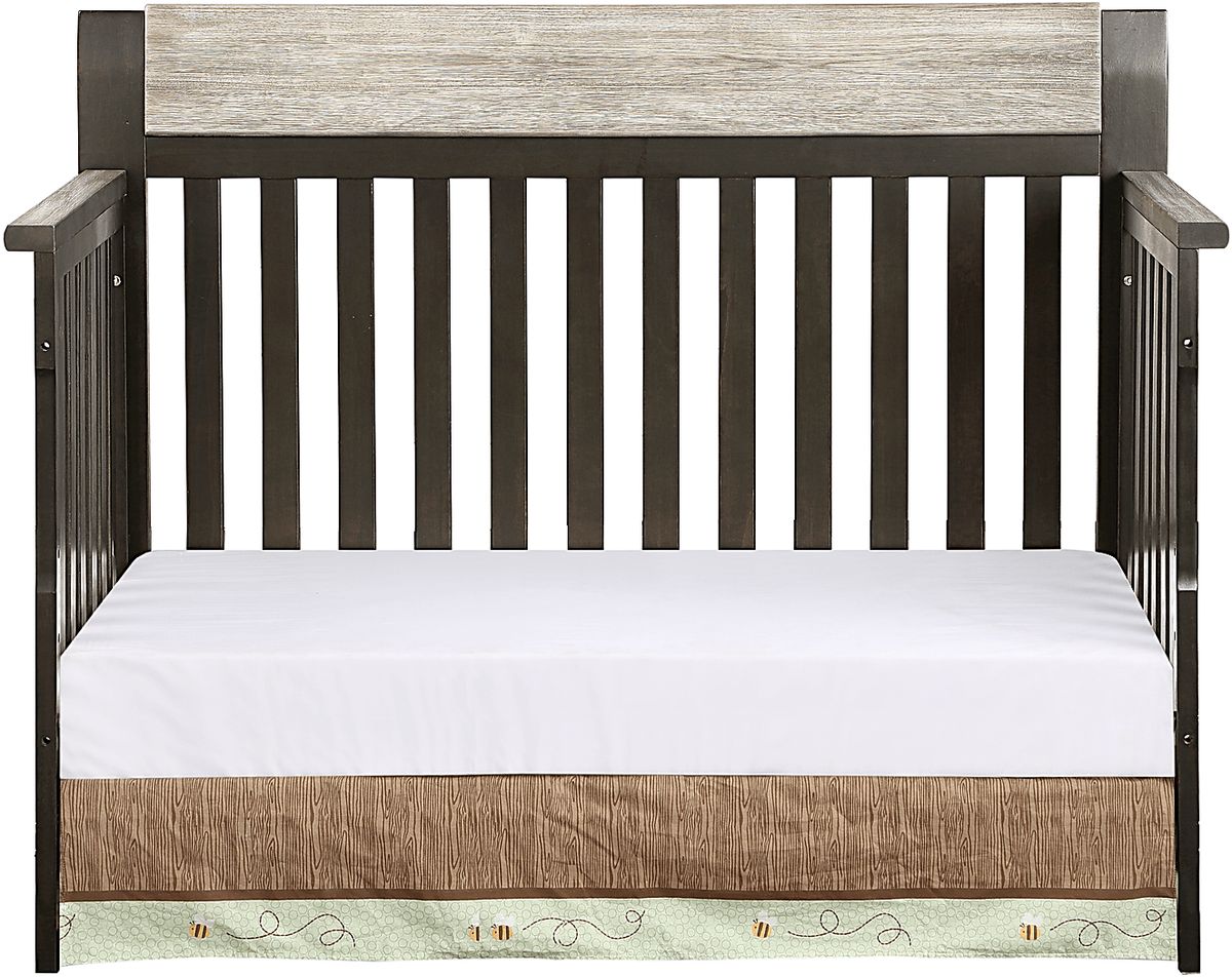 Lachlan Brown Dark Wood Crib | Rooms to Go