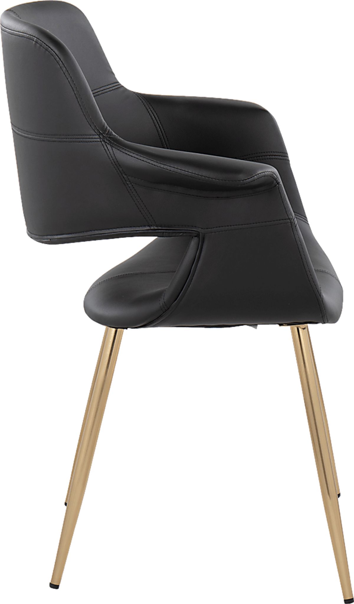 Lafanette I Black Polyurethane Fabric Arm Chair, Set Of 2 | Rooms to Go
