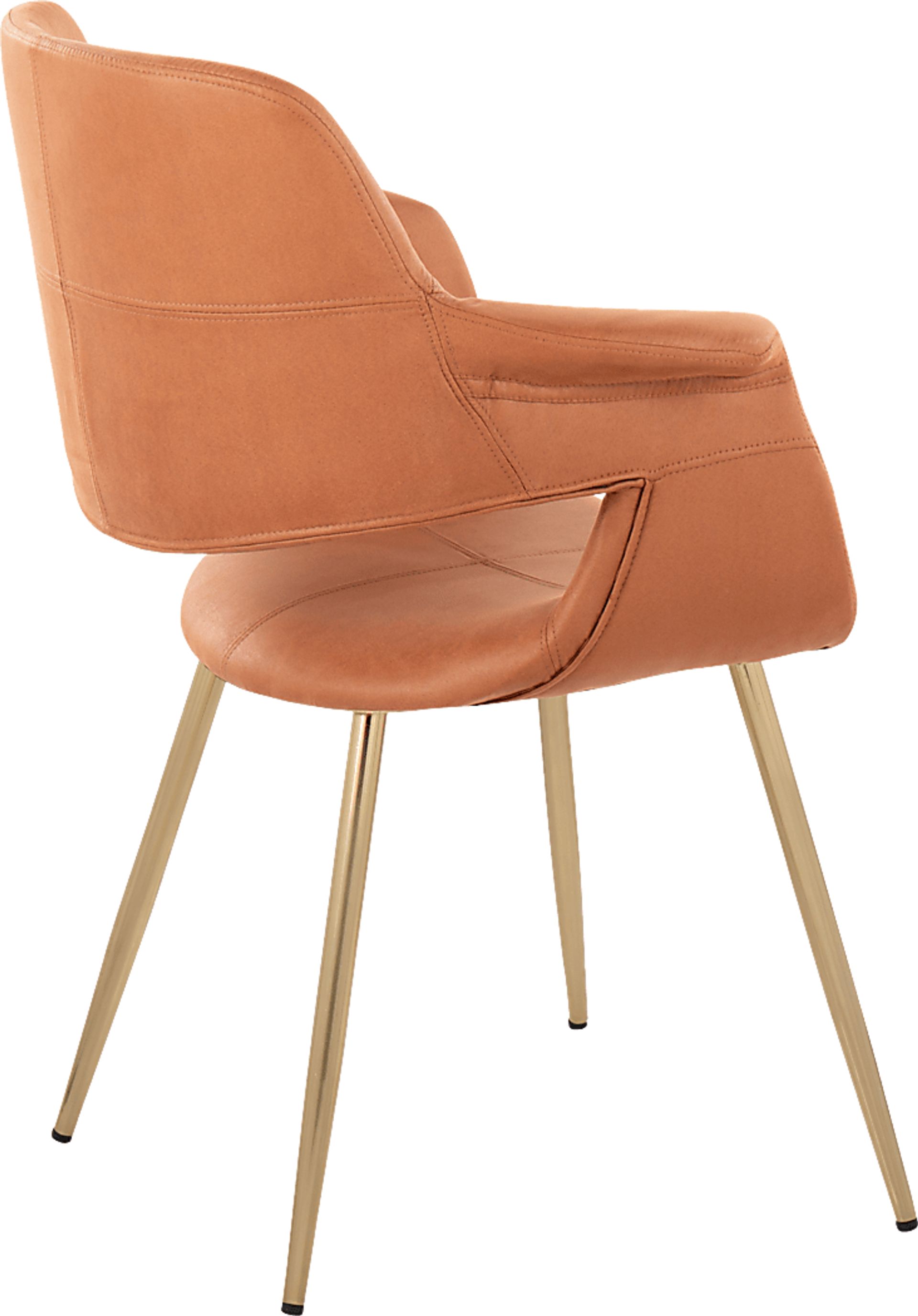 Lafanette I Camel Colors Polyurethane Fabric Arm Chair, Set Of 2 ...