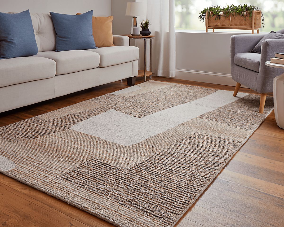 Lafi Brown,Ivory,Tan Beige,Brown Rugs | Rooms to Go