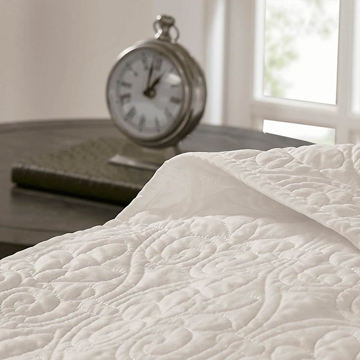 Lafourche Cream Beige Cotton,Microfiber Fabric,Microfiber 3 Pc Full ...