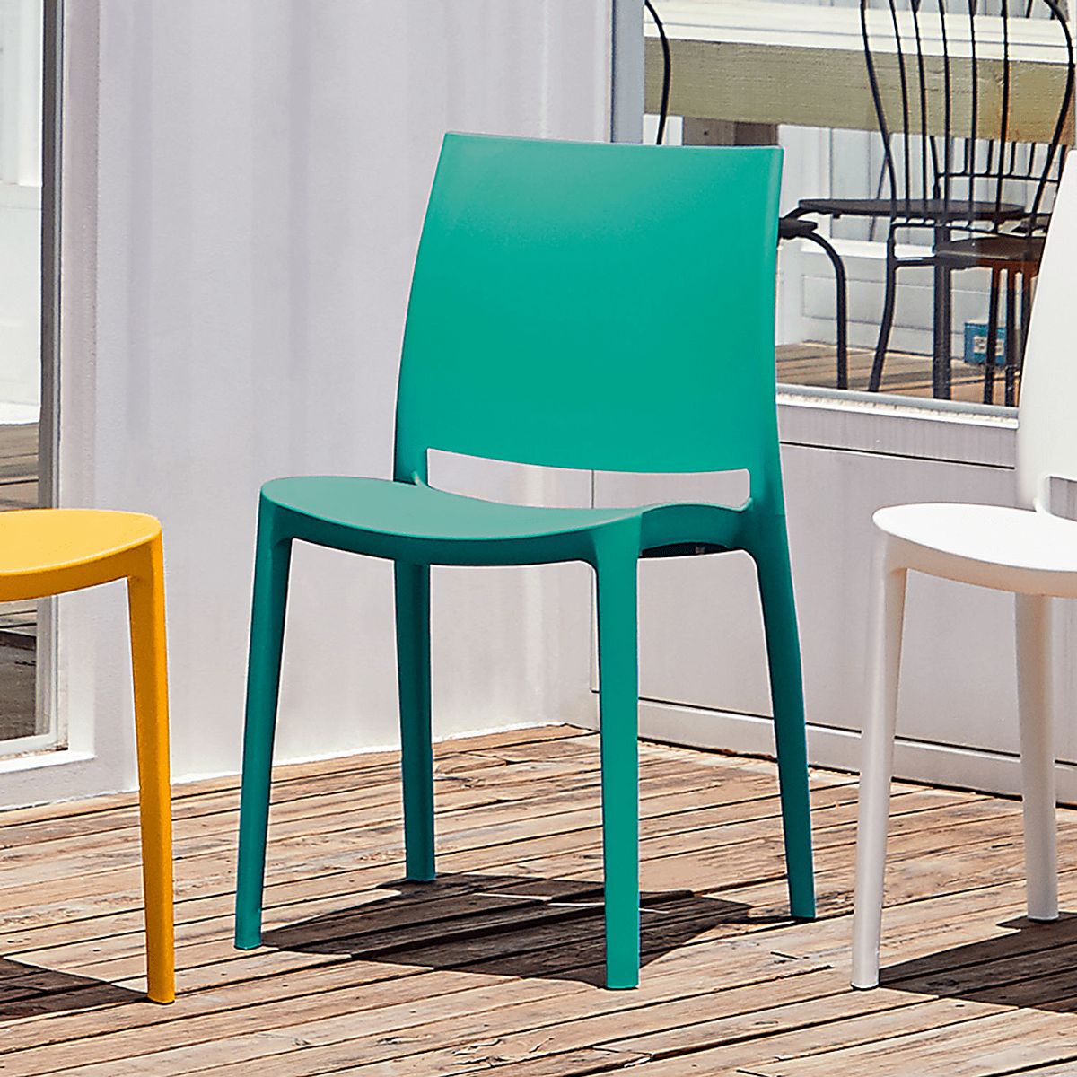 Lagoon Sensilla Turquoise Colors Outdoor Side Chair | Rooms to Go
