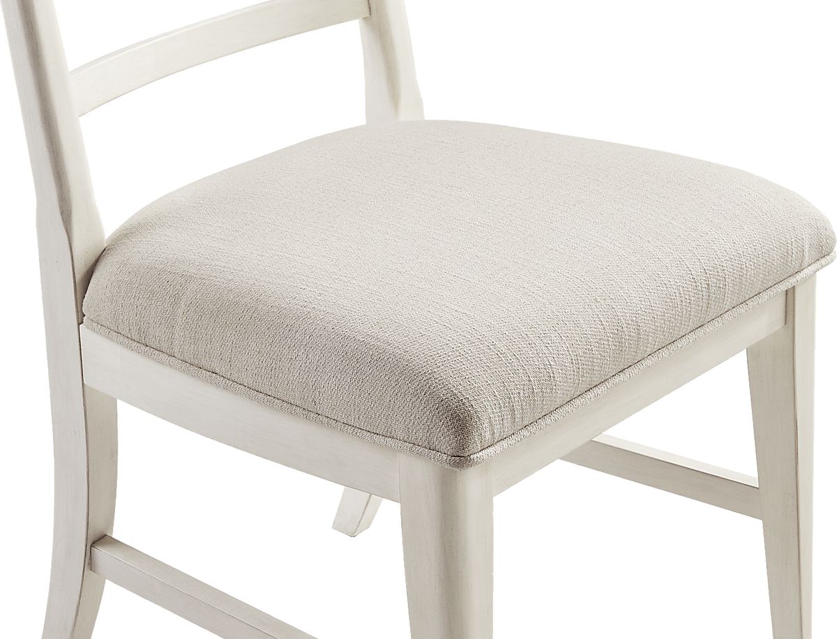 Lainey Cottage White Colors,White Ladder Back Side Chair | Rooms to Go