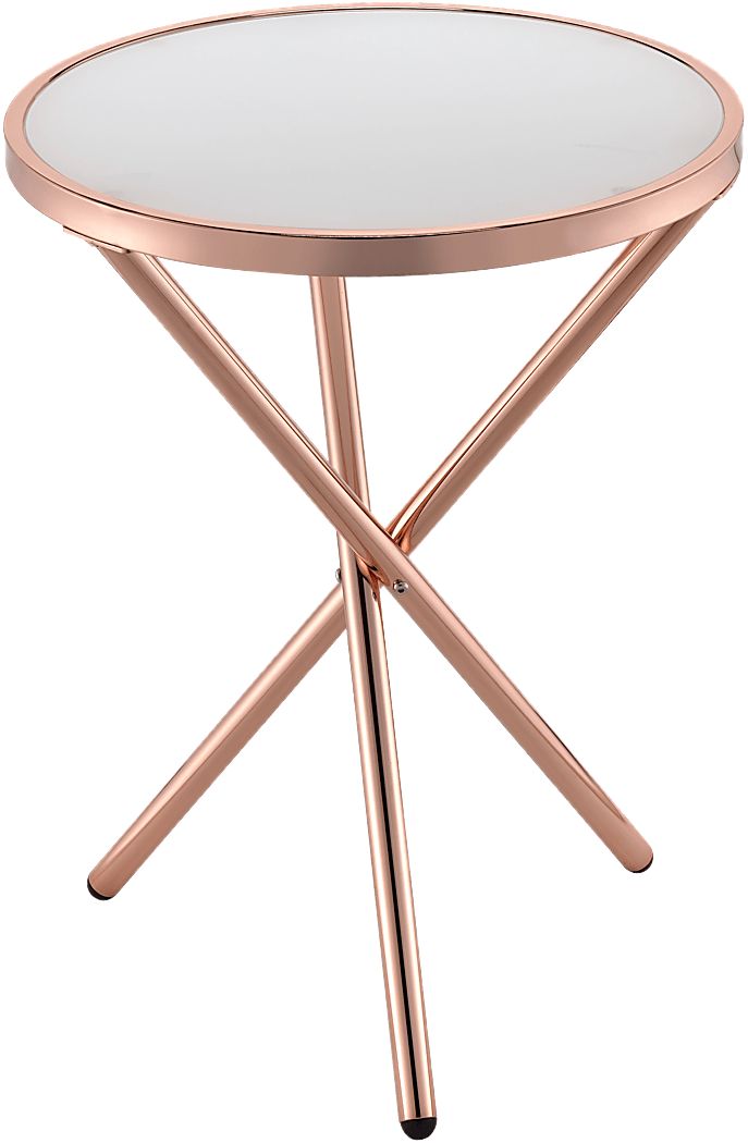Lajita Rose Gold Accent Table - Rooms To Go