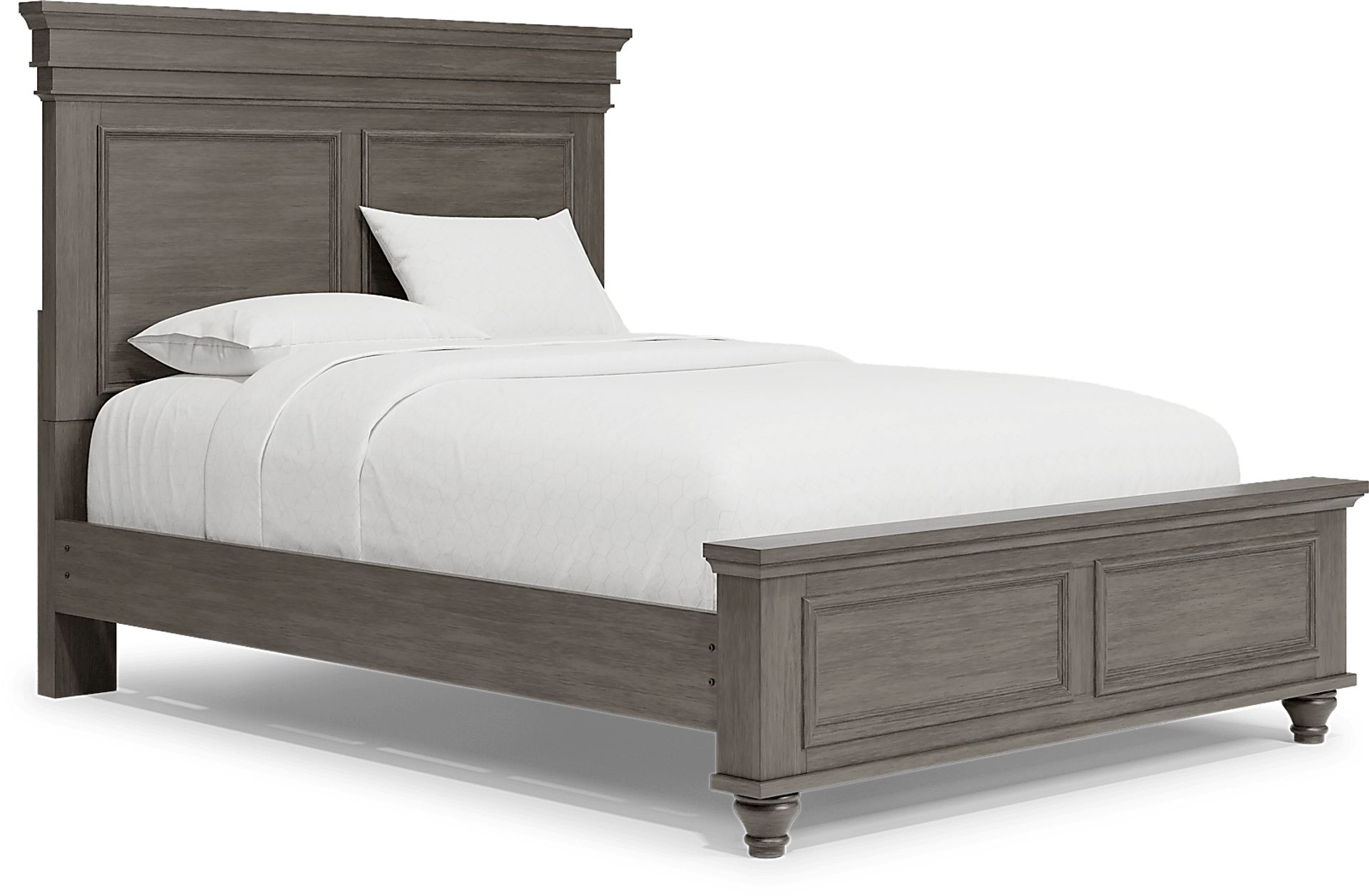 Lake Town 5 Pc Gray Queen Bedroom Set With 3 Pc Queen Panel Bed ...