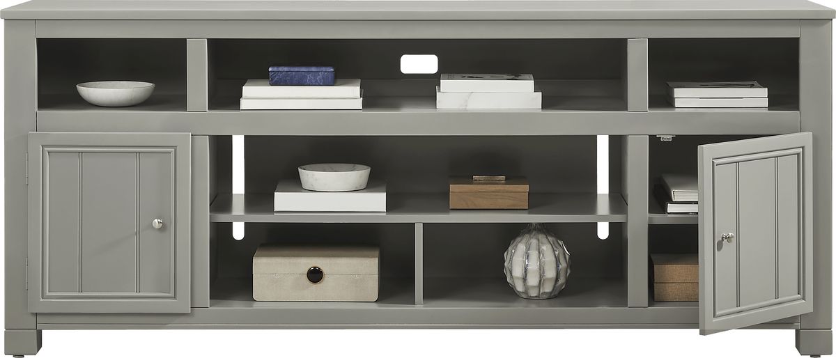 Lakeside Cottage Gray 84 in. Console | Rooms to Go