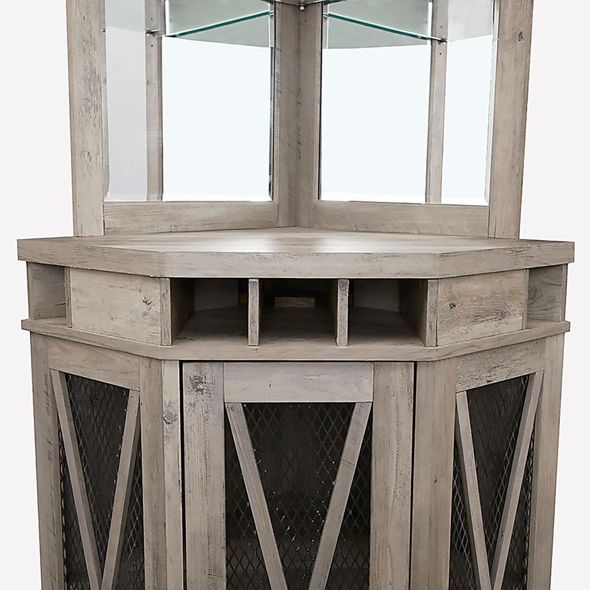 Lamon Gray Bar Cabinet | Rooms to Go