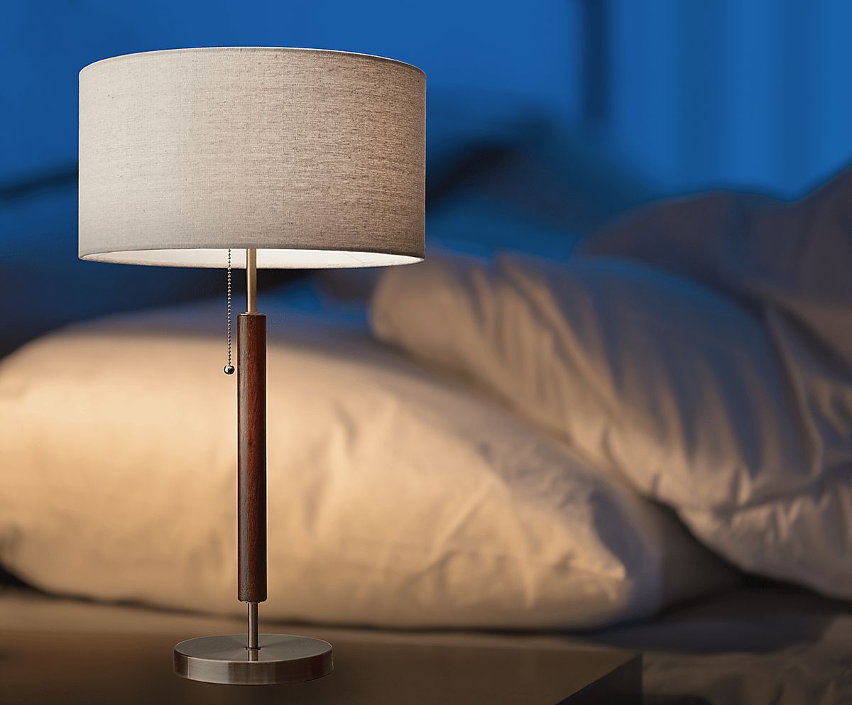 Landmark Lane Walnut Brown Table Lamp | Rooms to Go