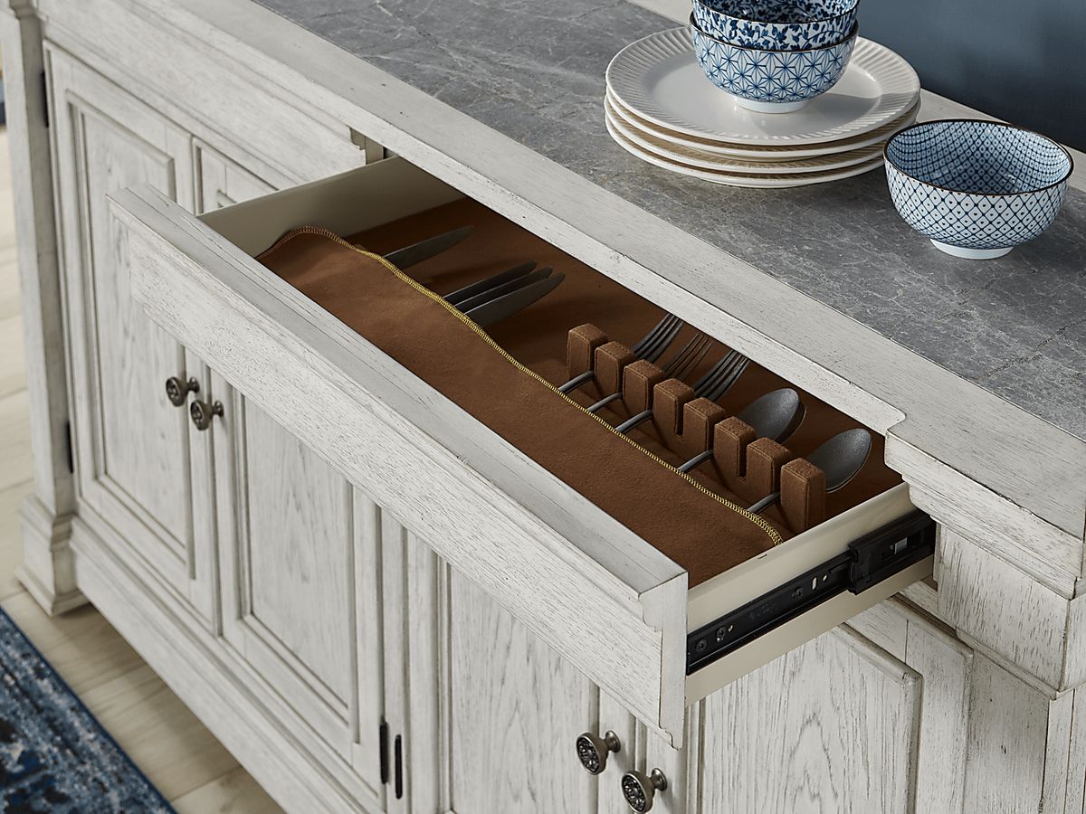 Landon Creek White Colors,White Server | Rooms to Go