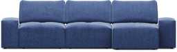 Laney Blue Polyester Fabric 3 Pc With Chaise Right Sectional | Rooms to Go